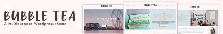 Bubble Tea WordPress Theme – Little Theme Shop