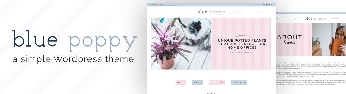 Blue Poppy, Travel Blog Wordpress Theme