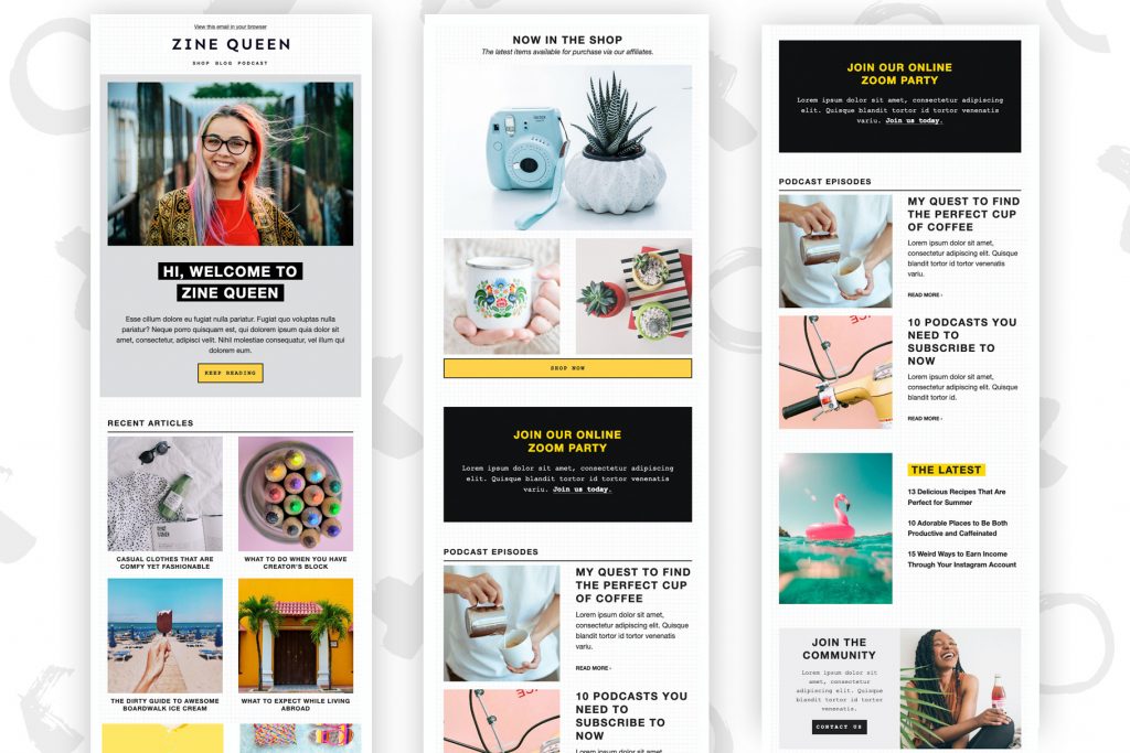 Editable Email Templates (Matching Bundle) | Little Theme Shop