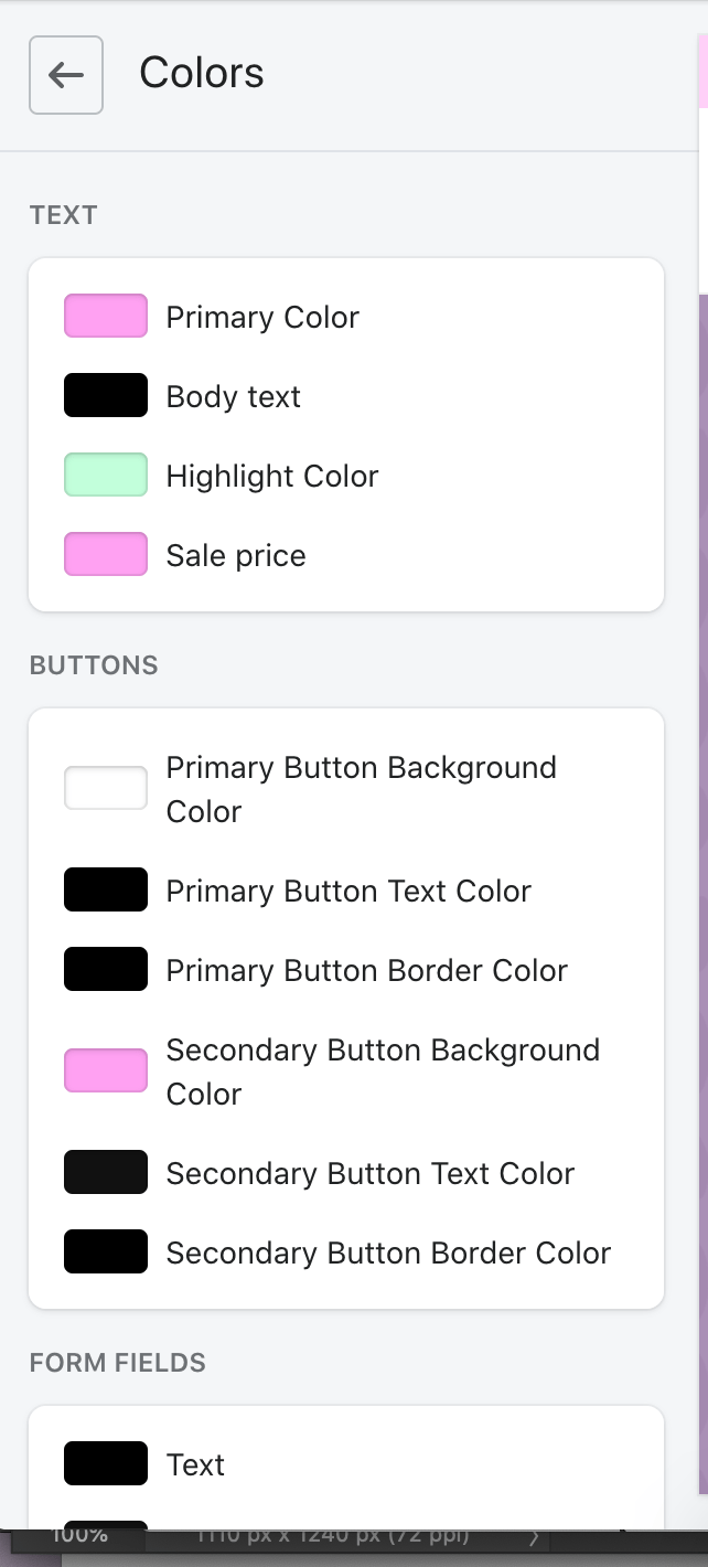 Colors Little Theme Shop