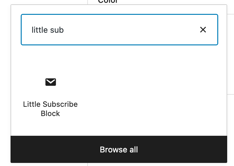 Subscribe Block | Little Theme Shop