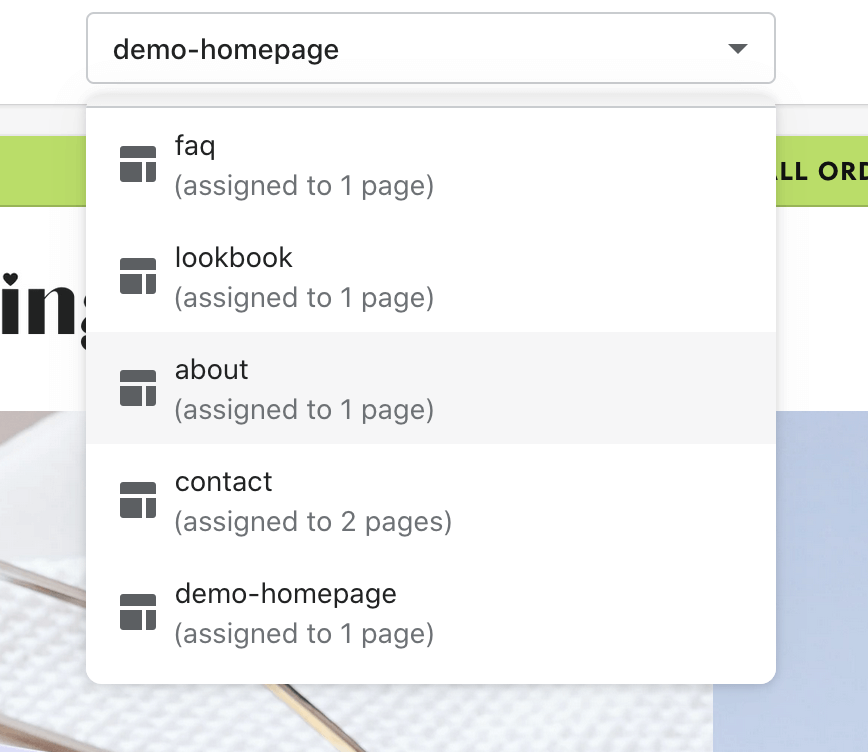 Page Templates | Little Theme Shop