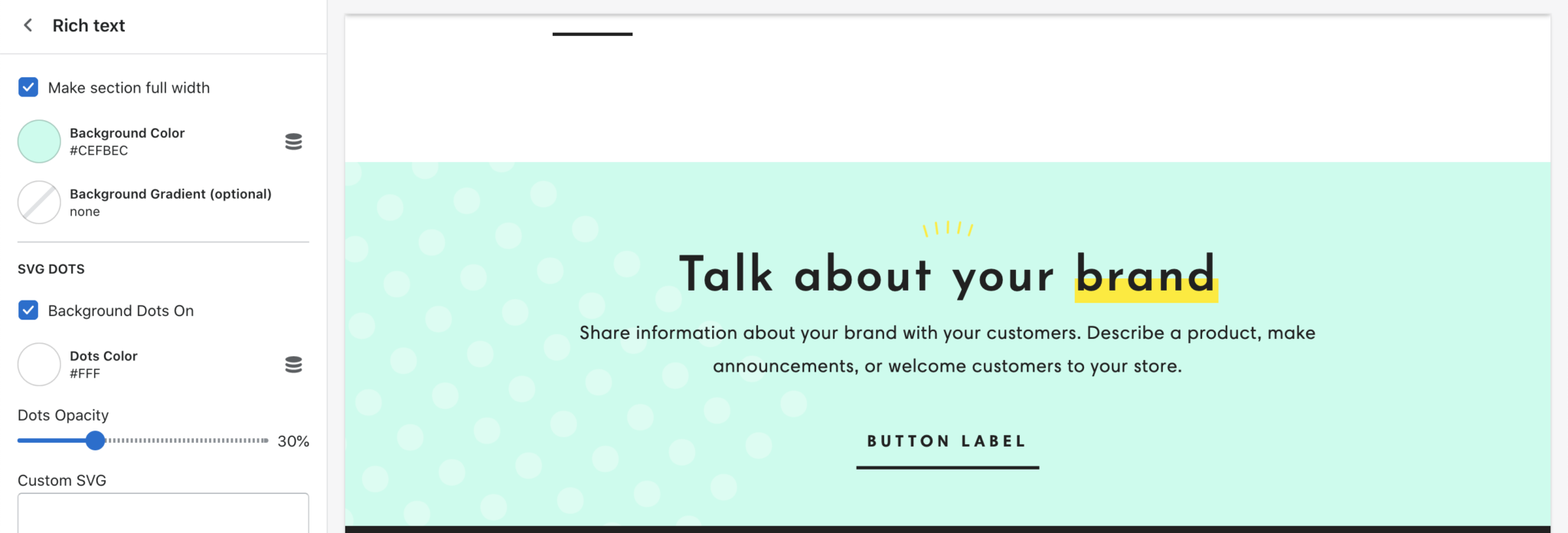 Rich Text Section | Little Theme Shop