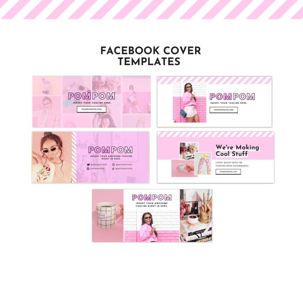 Facebook Template Set (PomPom) | Little Theme Shop