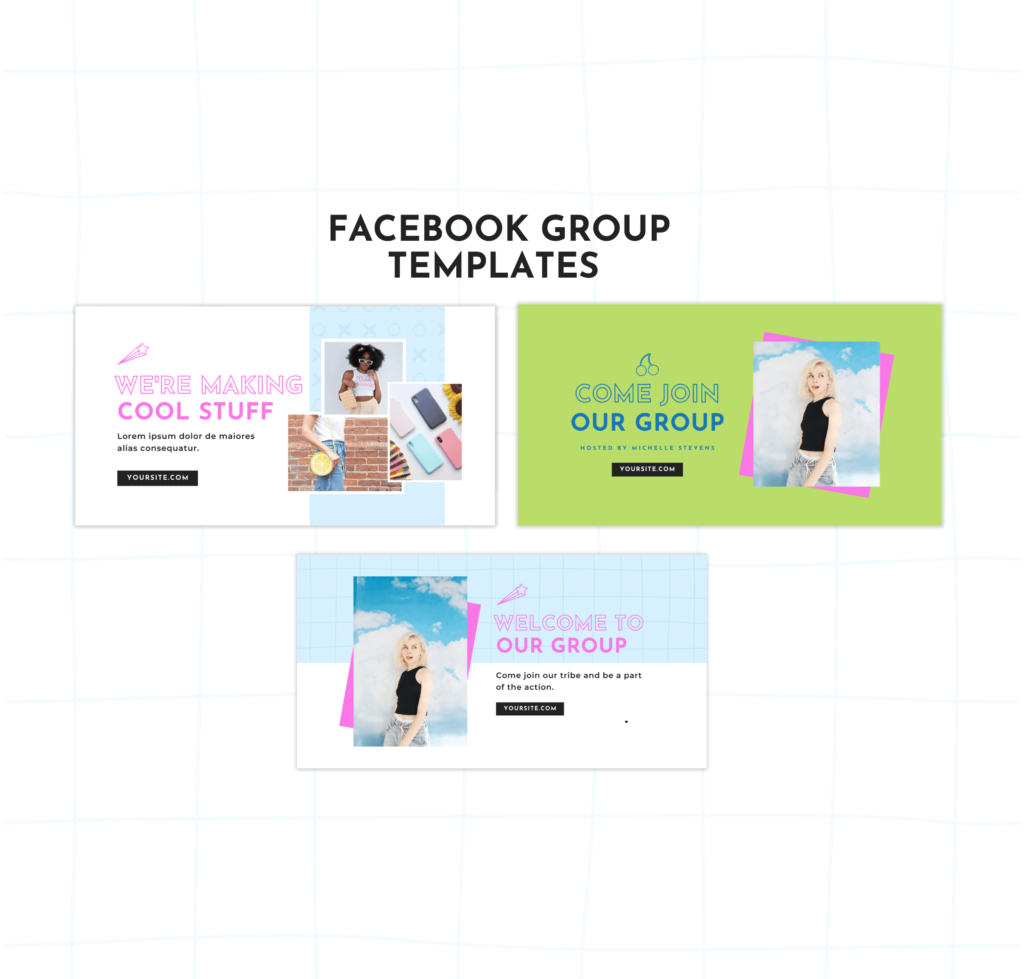 Facebook Template Set (Moodring) | Little Theme Shop