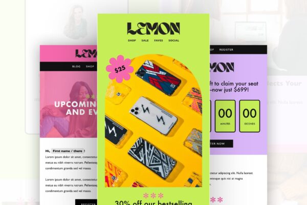 Colorful Flodesk Templates, Email Marketing